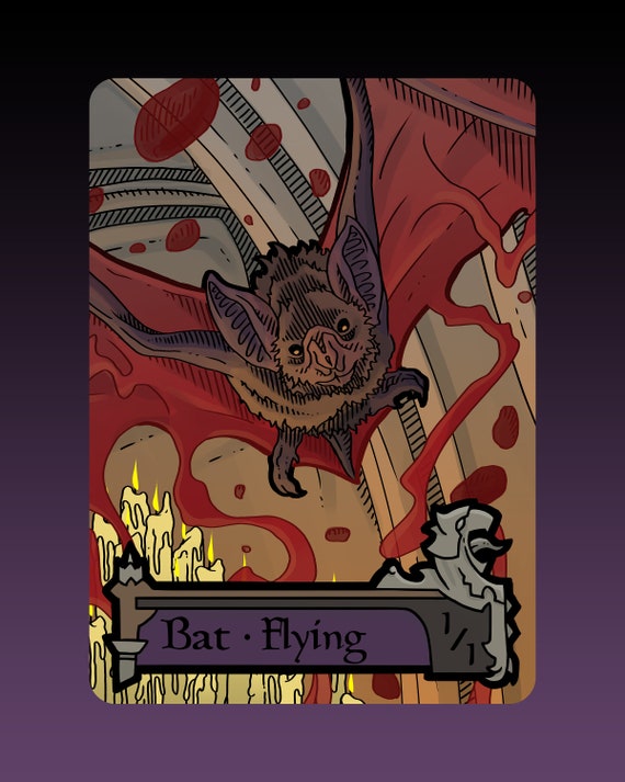 Bat Token Custom MTG Magic the Gathering Innistrad Fantasy | Etsy