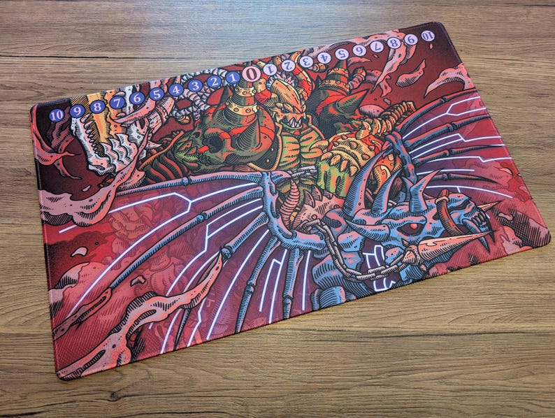 Titamon + Skullbaluchimon Playmat - 14x24 Digimon Card Game DCG ...