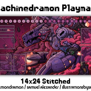 Machinedramon Playmat - 14x24 Digimon Card Game DCG Stitched Edges ...