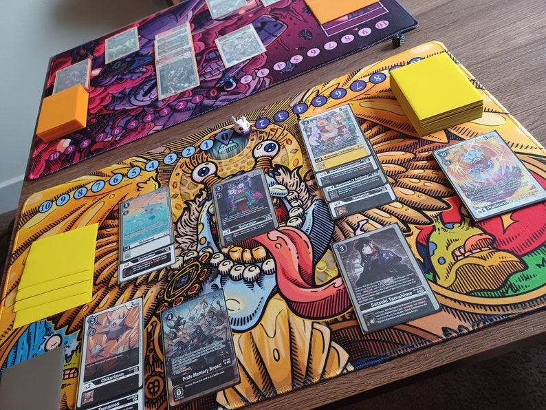 Platinumnumemon Playmat - 14x24 Digimon Card Game DCG Stitched Edges ...