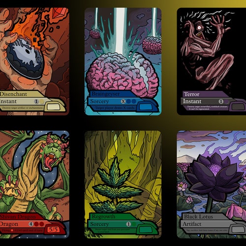 Zombie Token Custom Altered MTG Magic the Gathering Fantasy | Etsy