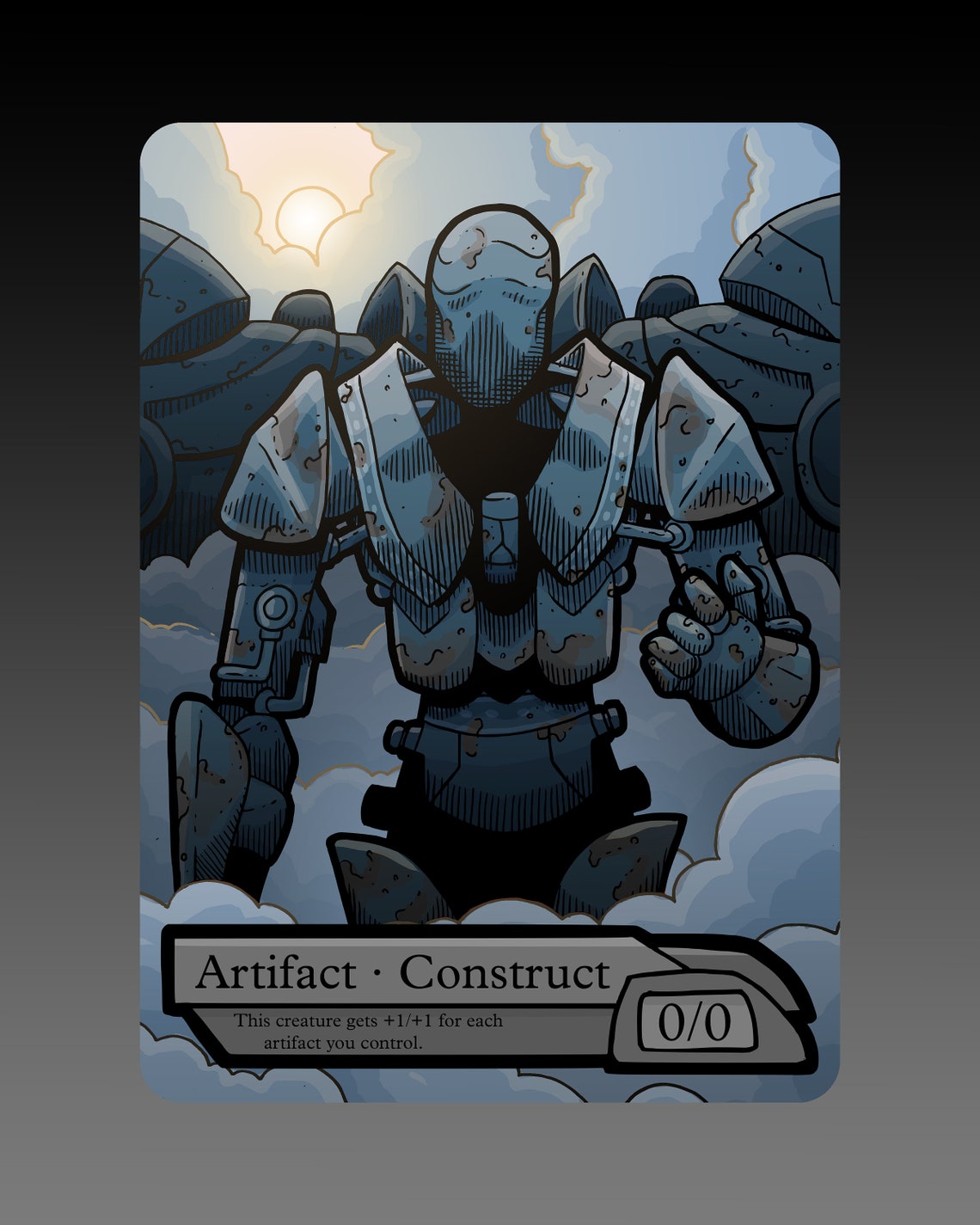Construct Token Custom Altered MTG Magic the Gathering | Etsy