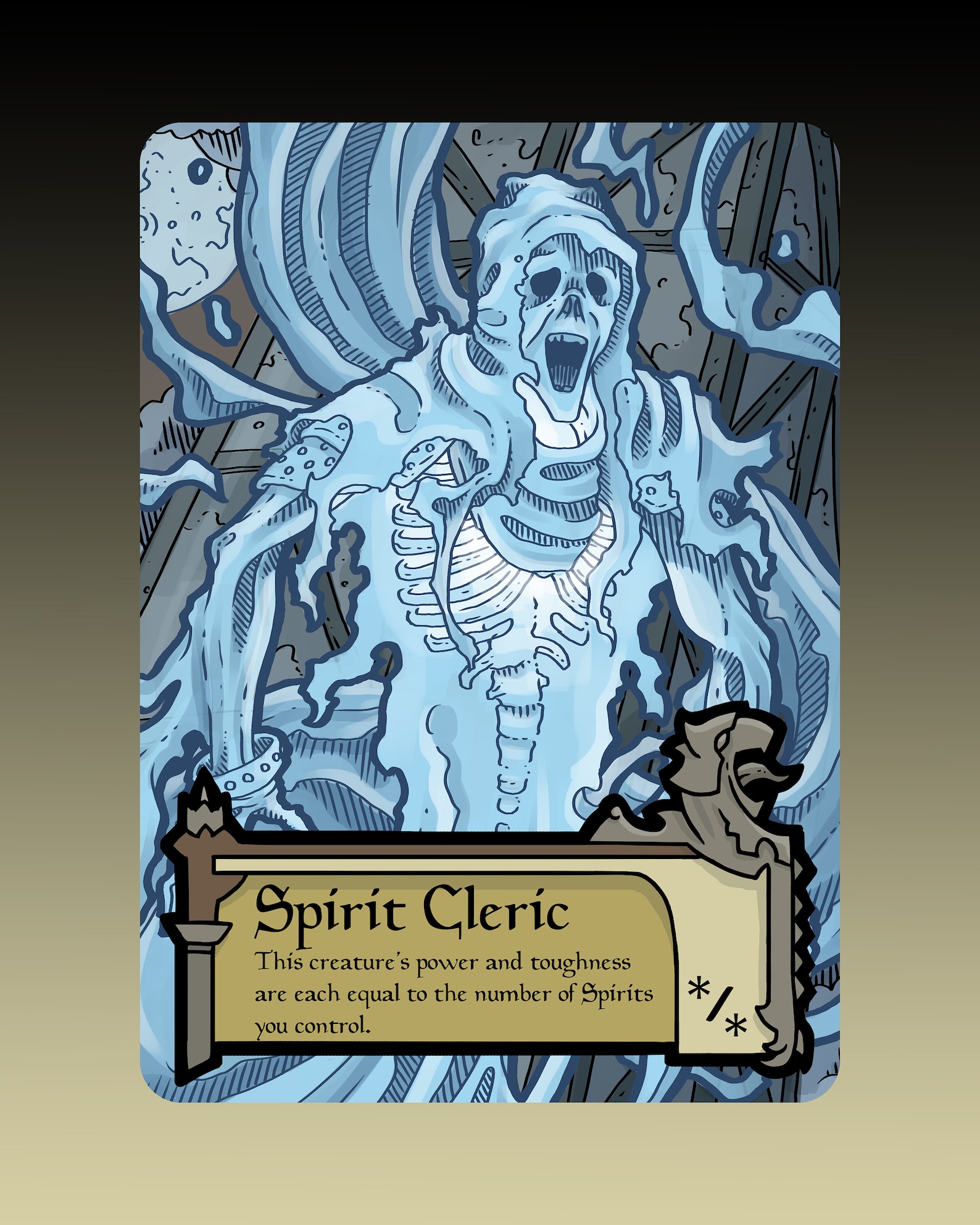Spirit Cleric Token Custom MTG Magic the Gathering Innistrad - Etsy