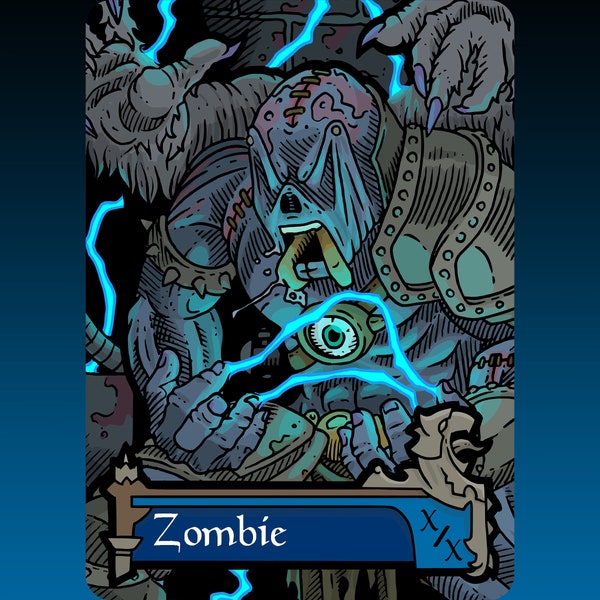 Mtg Zombie Tokens - Etsy
