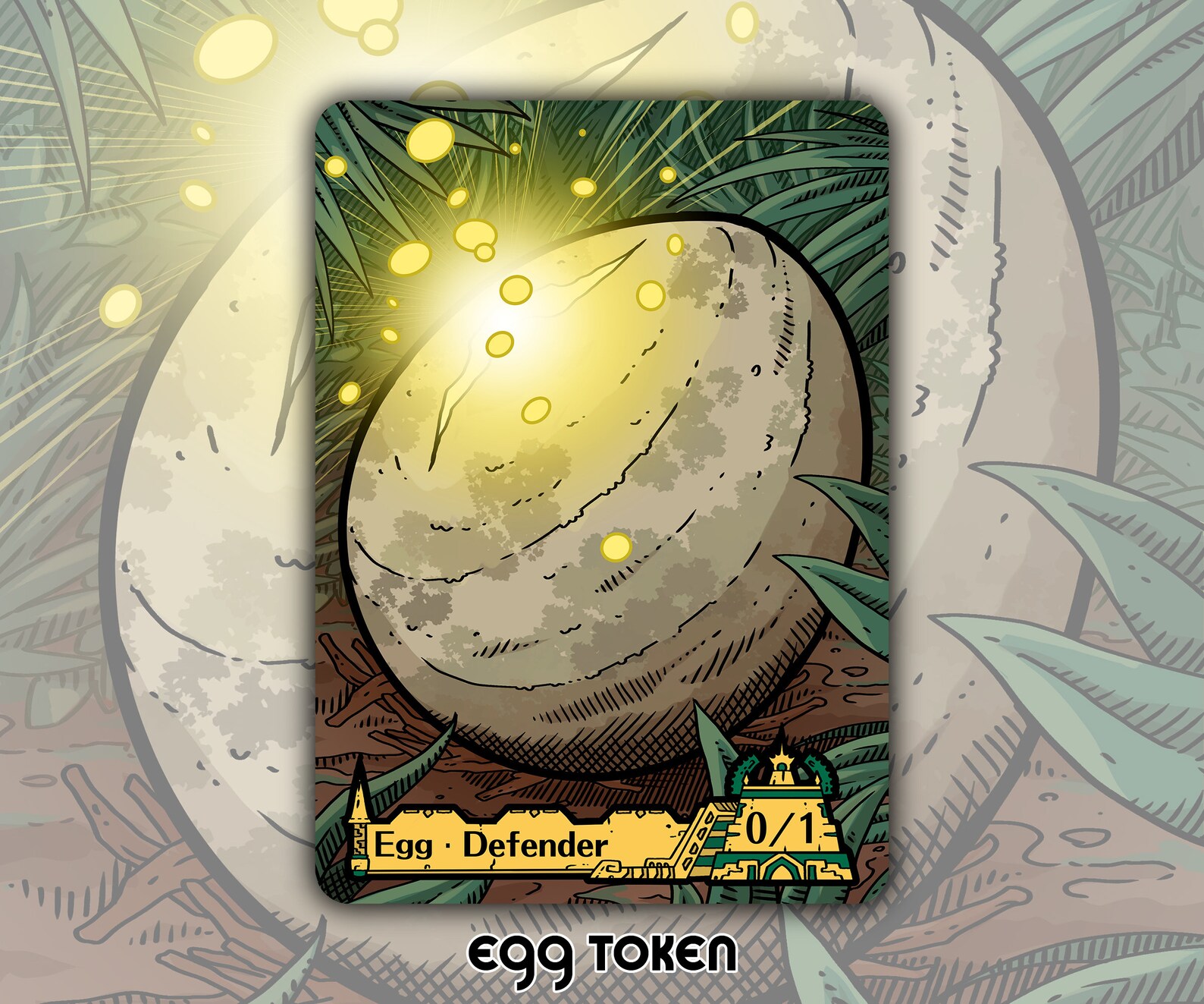 Egg Token - Custom Altered MTG Magic the Gathering Fantasy Board Game ...