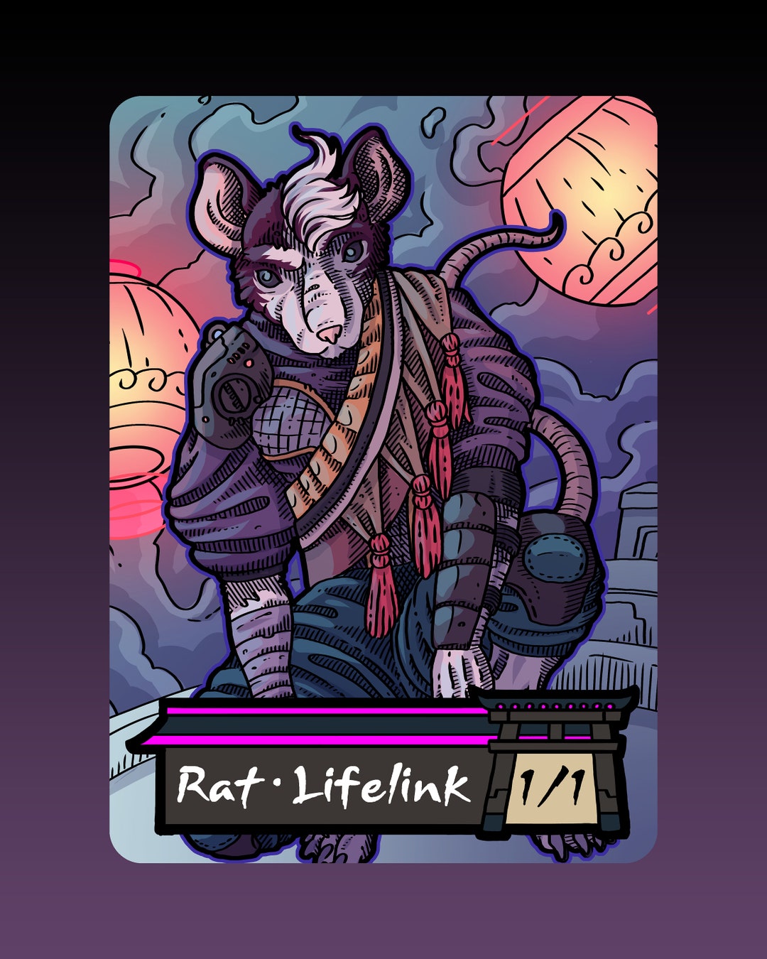 CLEARANCE Rat Token Lifelink Custom Altered MTG Magic the Gathering ...