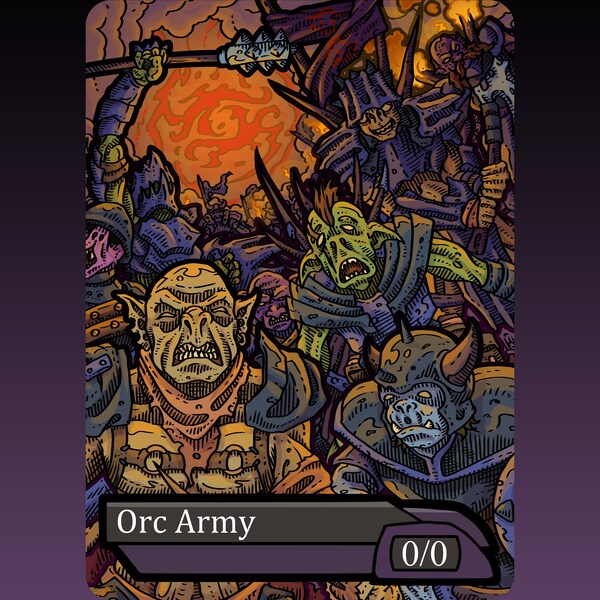 Orc Army Token - Etsy Canada
