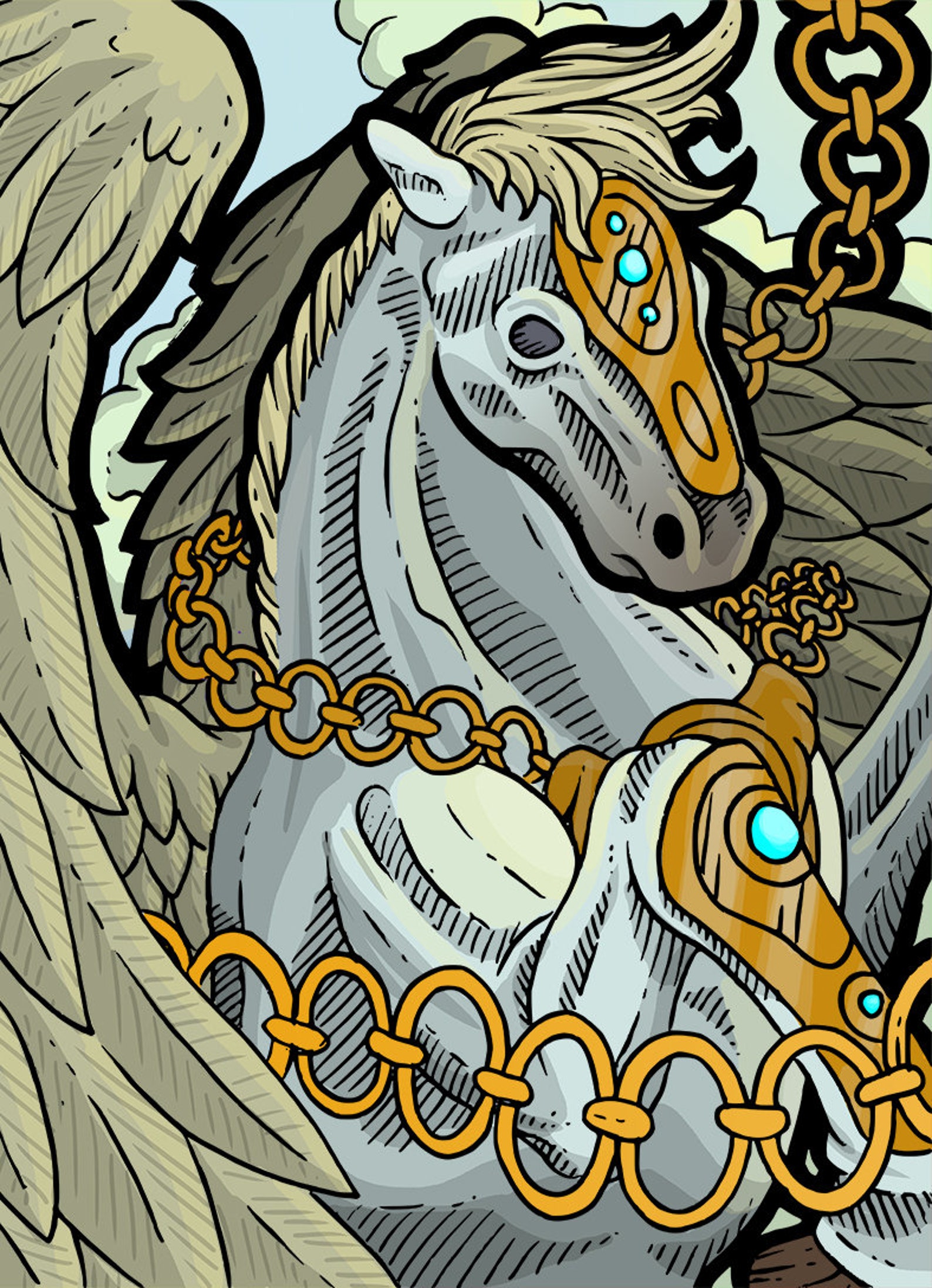 Pegasus Token Custom Altered MTG Magic the Gathering Fantasy - Etsy UK