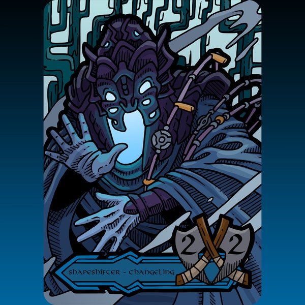 Mtg Shapeshifter Token - Etsy