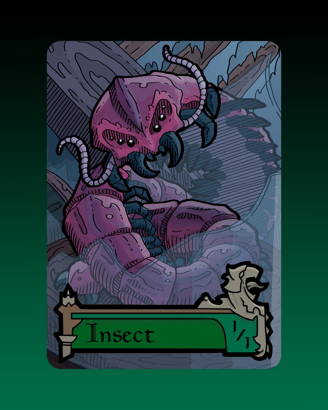 Insect Token Custom MTG Magic the Gathering Innistrad | Etsy