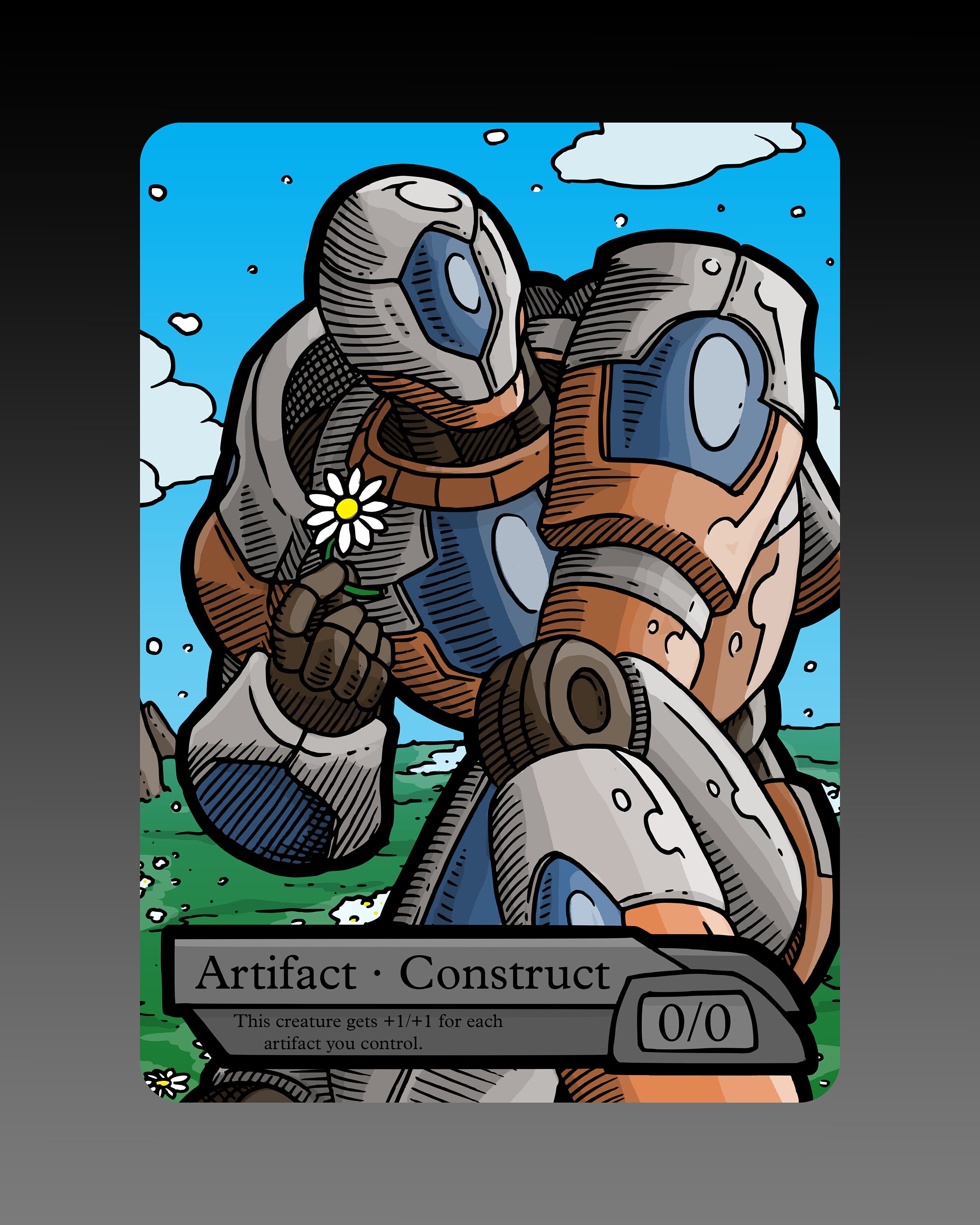 Construct Token Custom Altered MTG Magic the Gathering | Etsy