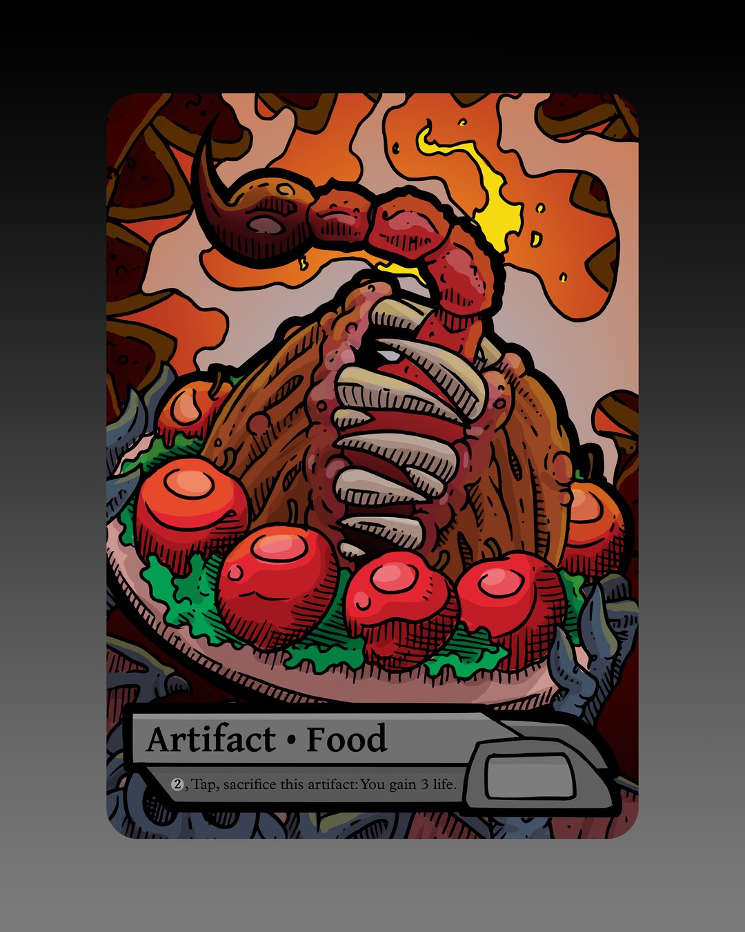 Food Token Custom Altered MTG Magic the Gathering Fantasy - Etsy