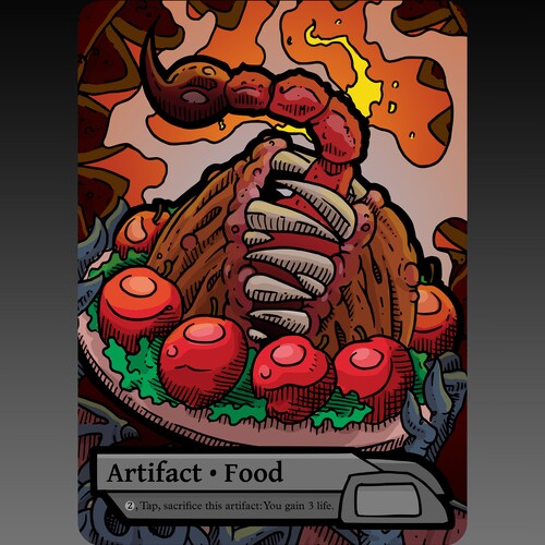Food Token Custom Altered MTG Magic the Gathering Fantasy - Etsy
