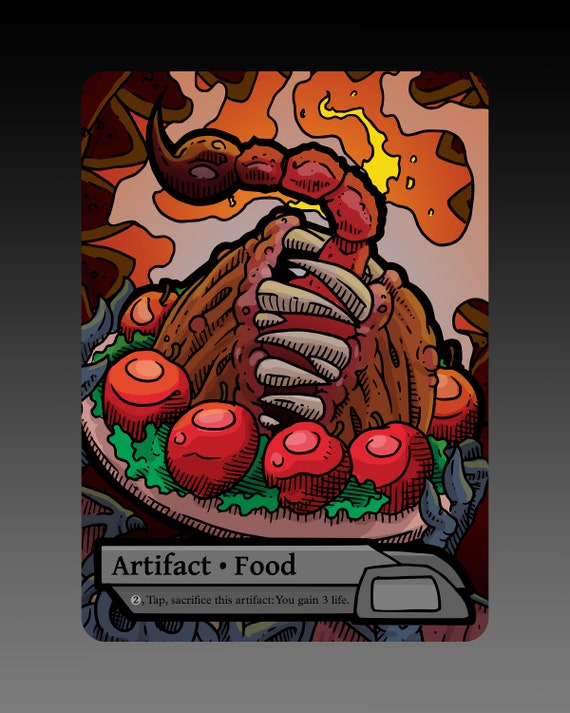 Food Token Custom Altered MTG Magic the Gathering Fantasy | Etsy