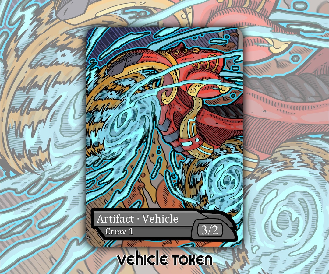 Vehicle Token - Custom Altered MTG Magic the Gathering Fantasy Board ...