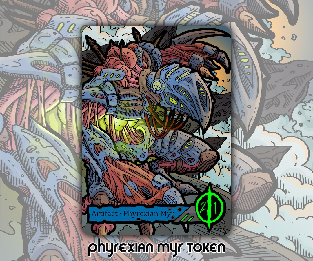 Phyrexian Myr Token - Custom Altered MTG Magic the Gathering Fantasy ...