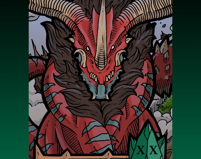 Dinosaur Beast Token Custom Altered MTG Magic the Gathering Fantasy ...