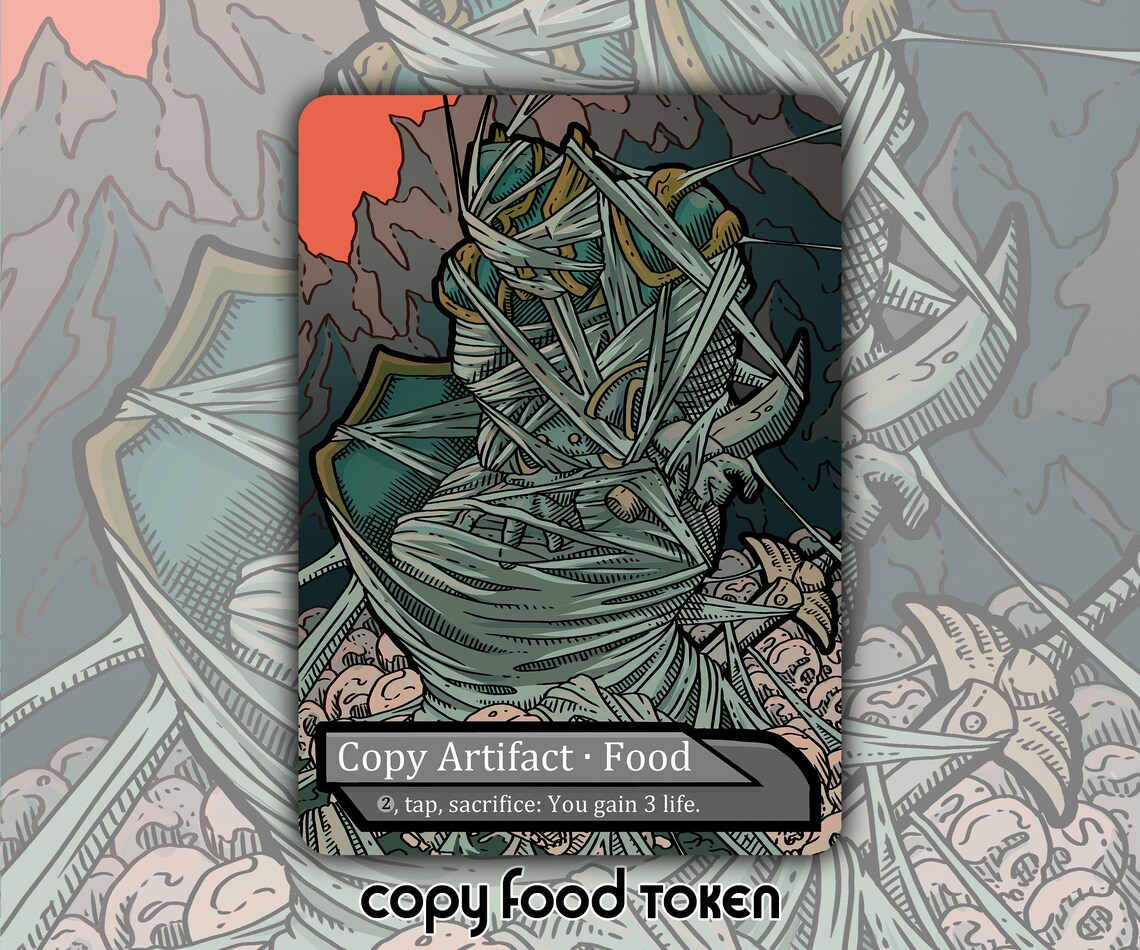 CLEARANCE Copy Food - Custom Token for Magic the Gathering Artifact LTR ...