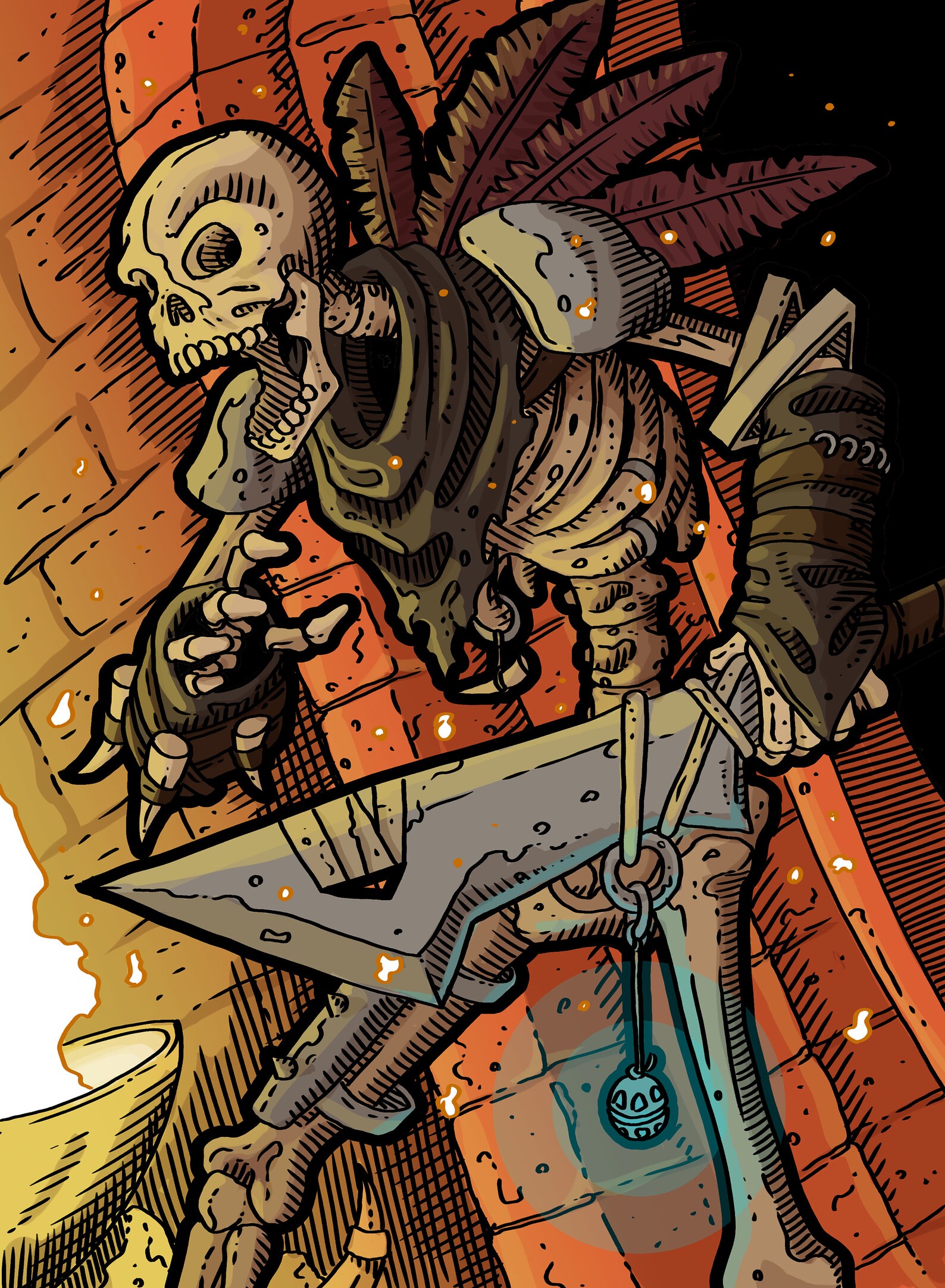 Skeleton Token Custom MTG Magic the Gathering Battle - Etsy