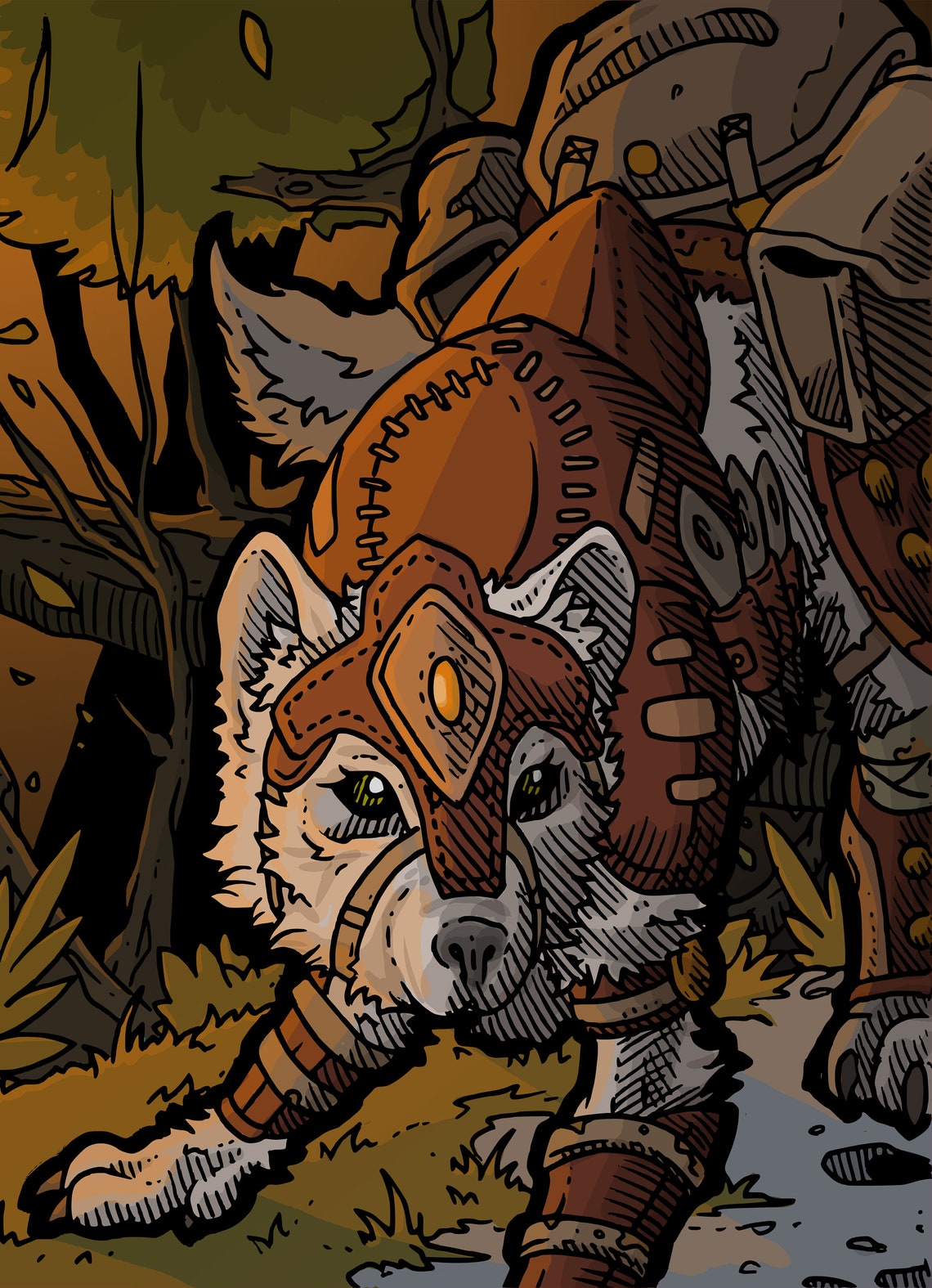 Wolf Token Custom Altered MTG Magic the Gathering Fantasy - Etsy