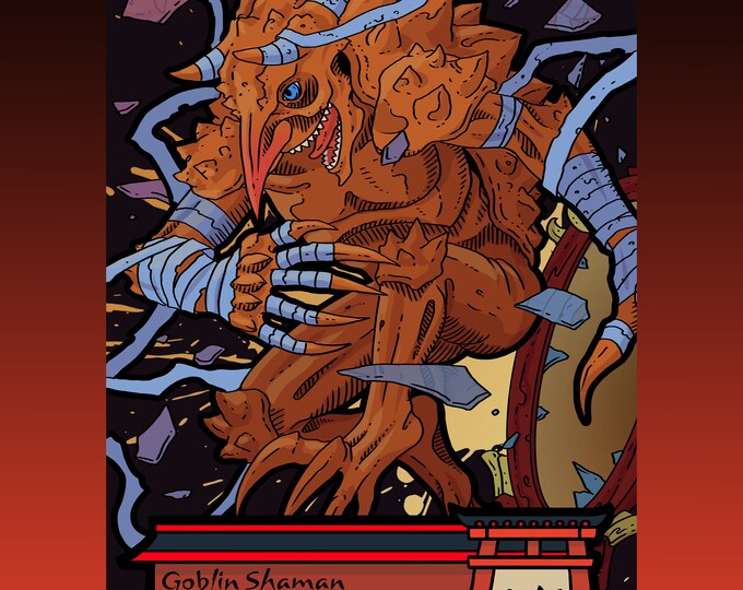 Goblin Shaman Token Custom Altered MTG Magic the Gathering Fantasy ...