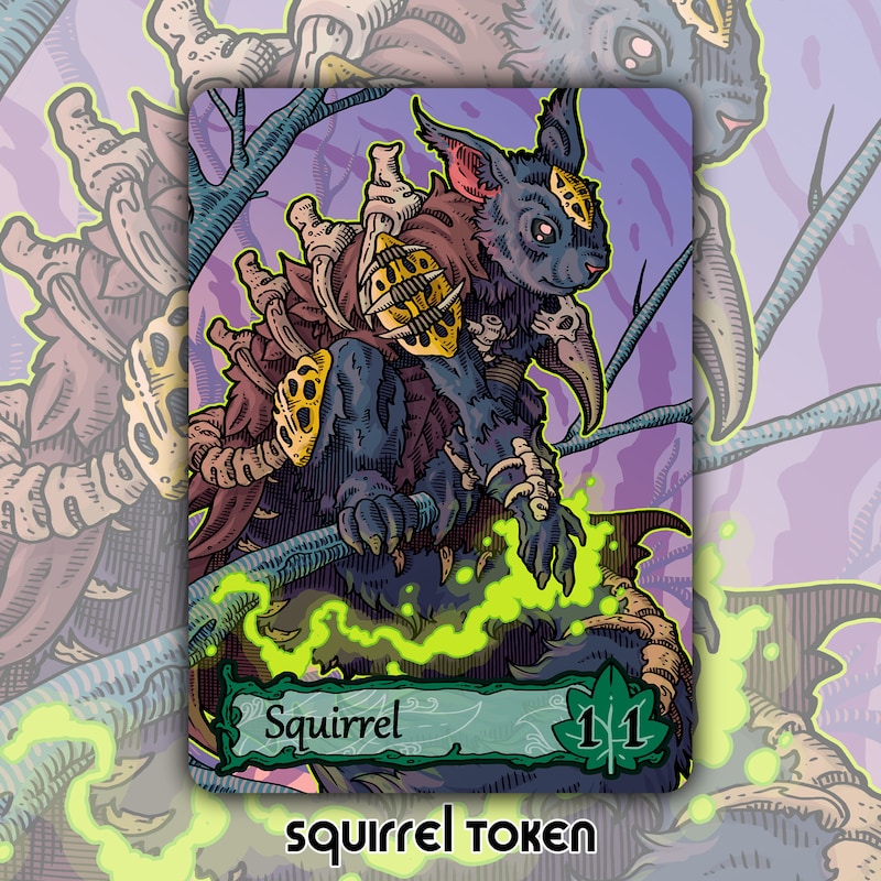 Squirrel Token - Etsy