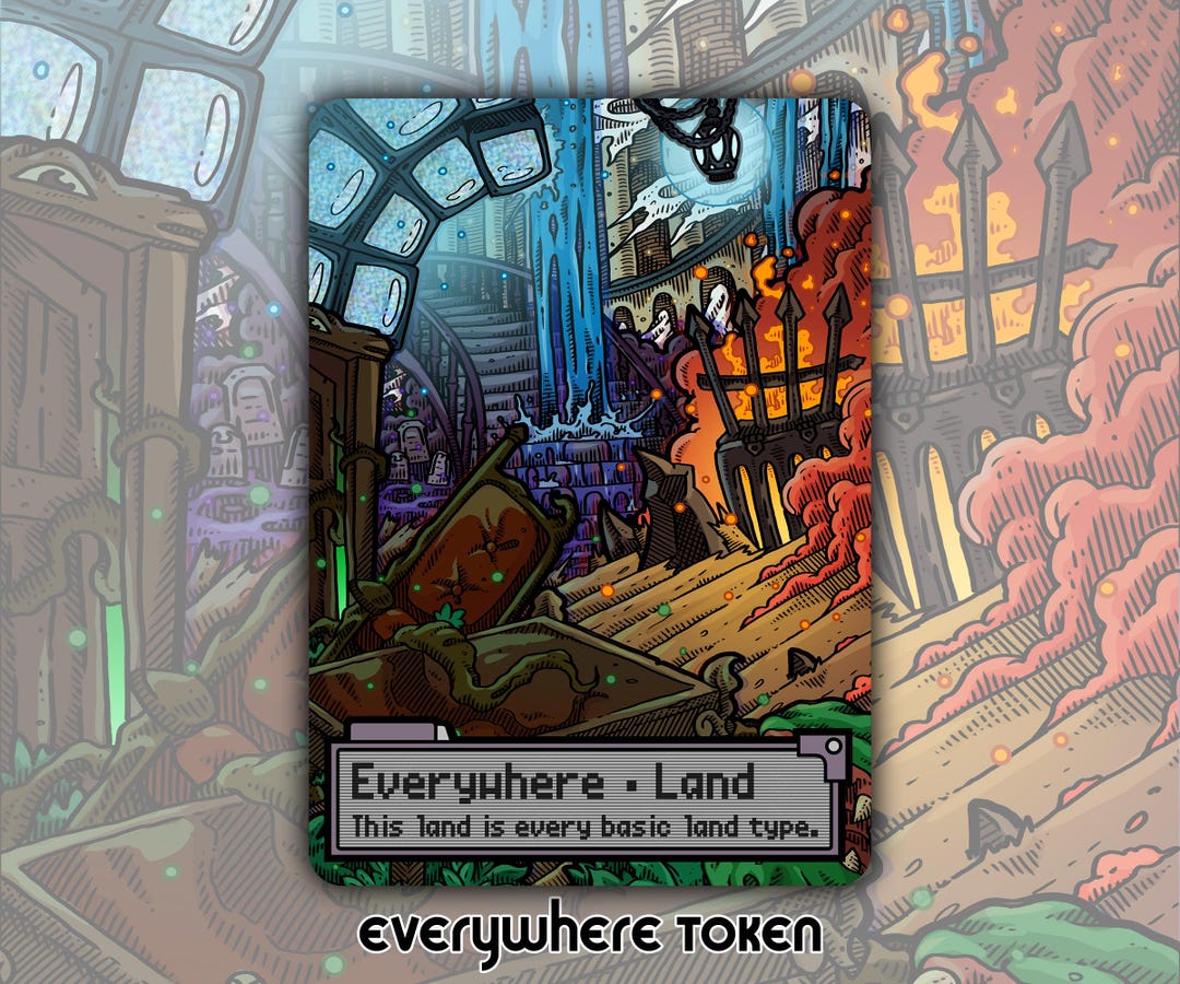 Everywhere Token - Custom Altered MTG Magic the Gathering Fantasy Board Game Card Gaming Set ...