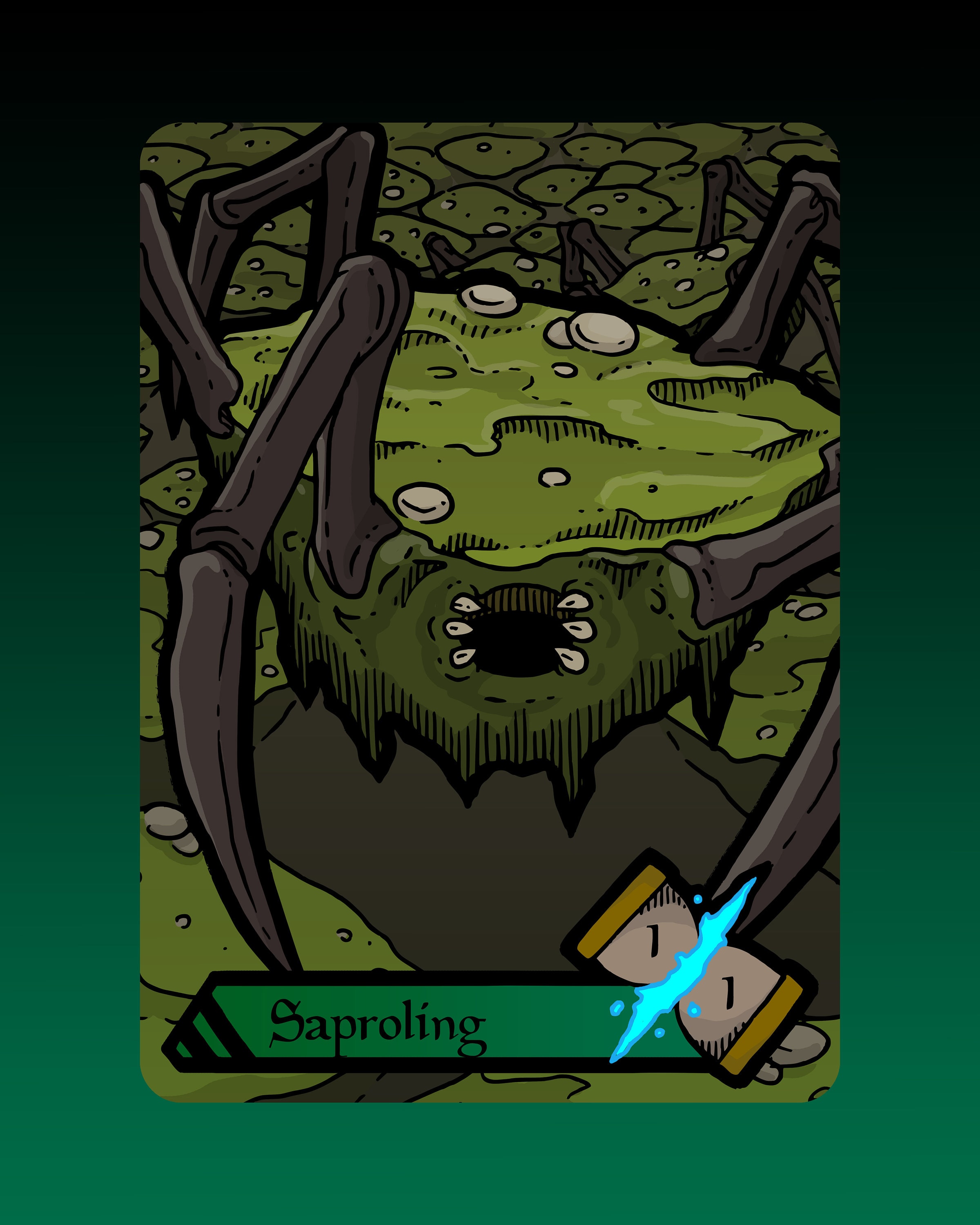 Saproling Token Custom MTG Magic Gathering Fantasy Board - Etsy Hong Kong