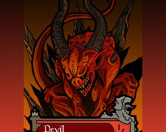 Mtg Devil Token - Etsy