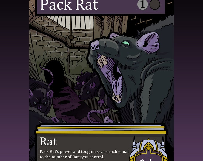 Pack Rat Copy Token Custom Altered MTG Magic the Gathering - Etsy