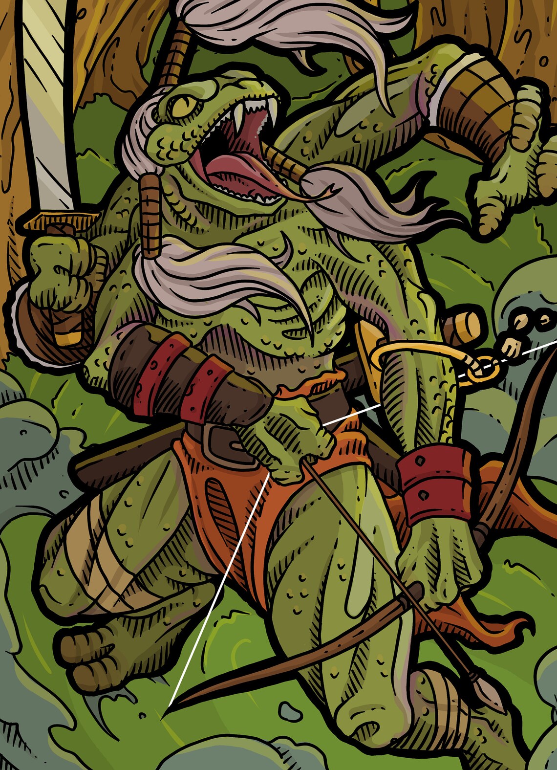 Snake Token Custom Altered MTG Magic the Gathering Fantasy | Etsy