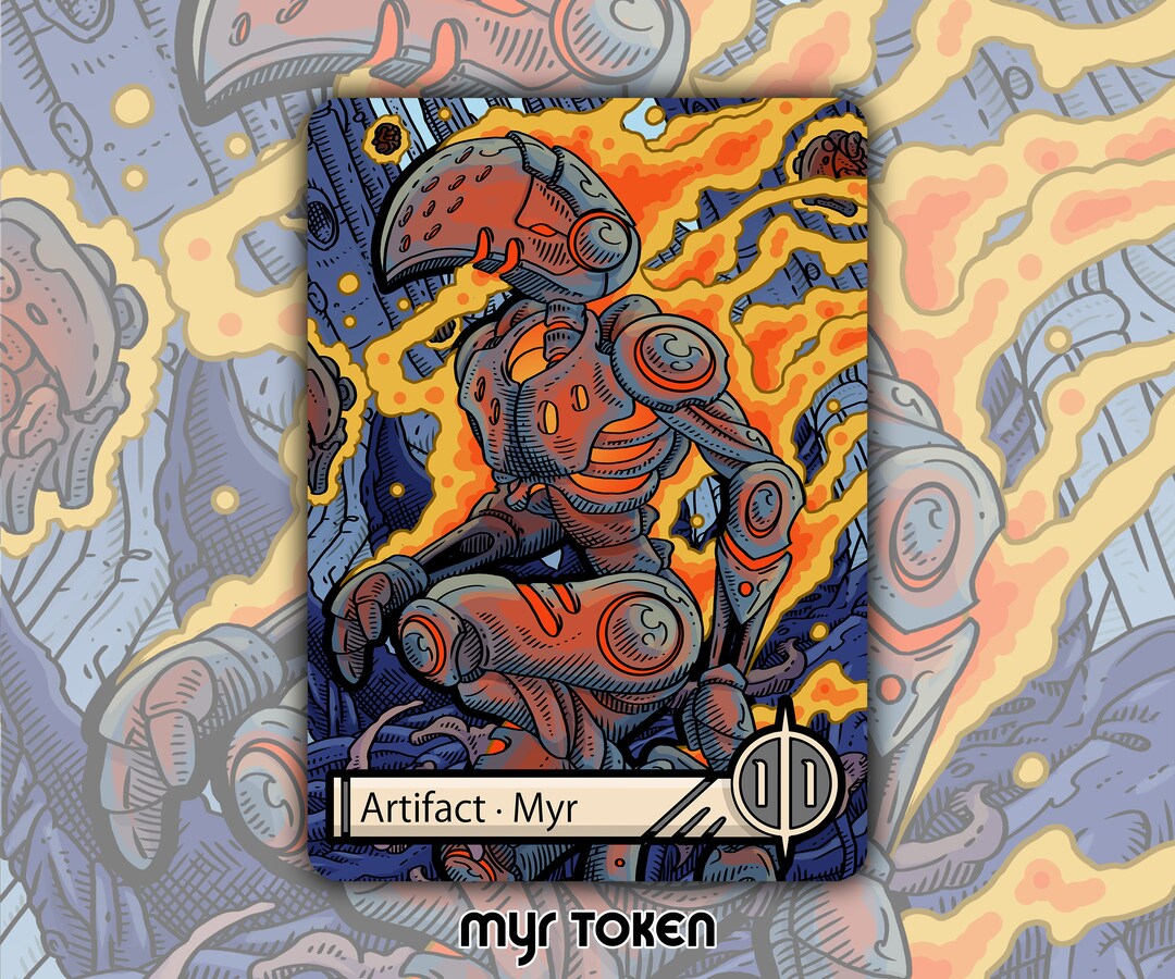 Myr - Custom Token for Magic the Gathering Genesis - Etsy