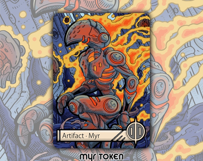 Myr Token - Custom Altered MTG Magic the Gathering Fantasy Board Game ...