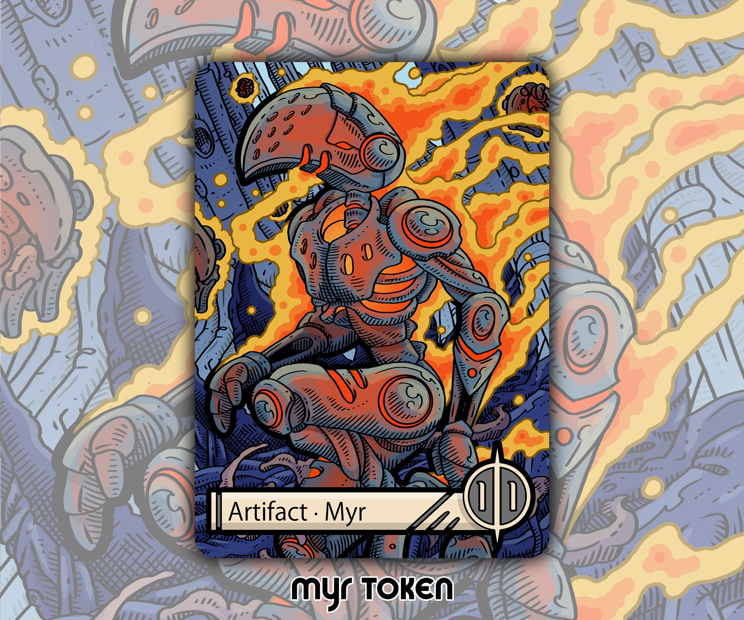 Myr - Custom Token for Magic the Gathering Genesis - Etsy