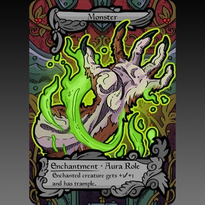 3 Role Token Set - Custom MTG Magic Gathering Fantasy Board Game Card ...