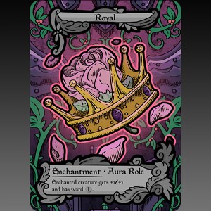 Royal / Young Hero Role Token Custom MTG Magic Gathering Fantasy Board ...