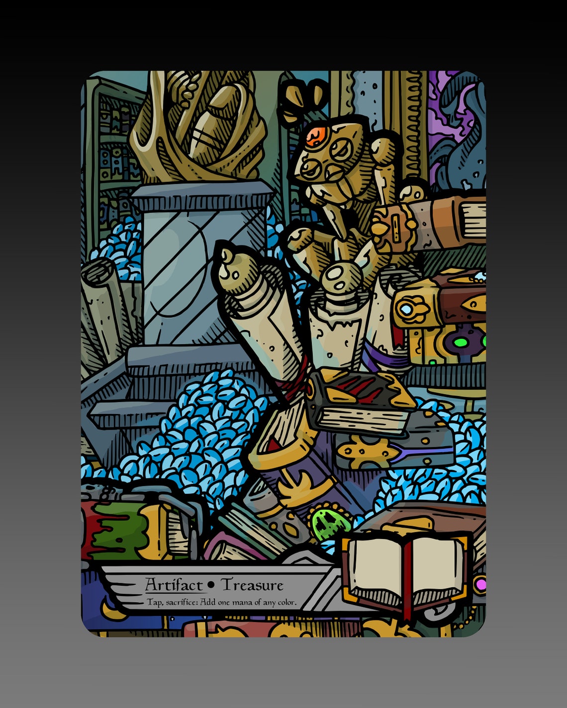 Treasure Token Custom MTG Magic the Gathering Fantasy Board - Etsy