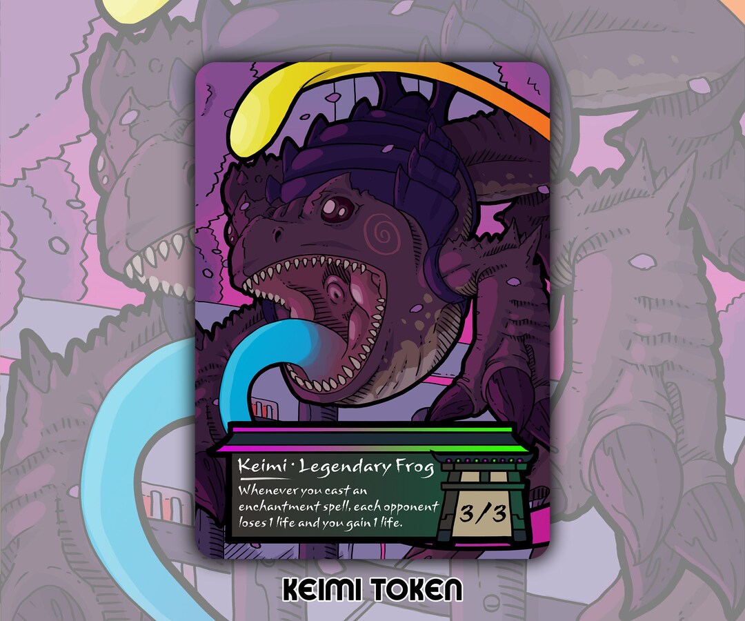 Keimi - Custom Token for Magic the Gathering Frog Tatsunari - Etsy