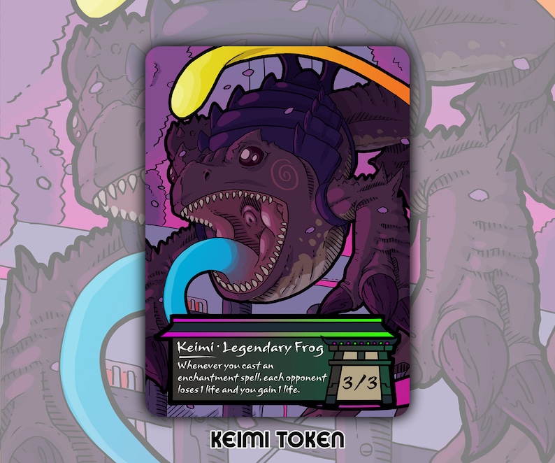 Keimi - Custom Token for Magic the Gathering Frog Tatsunari - Etsy