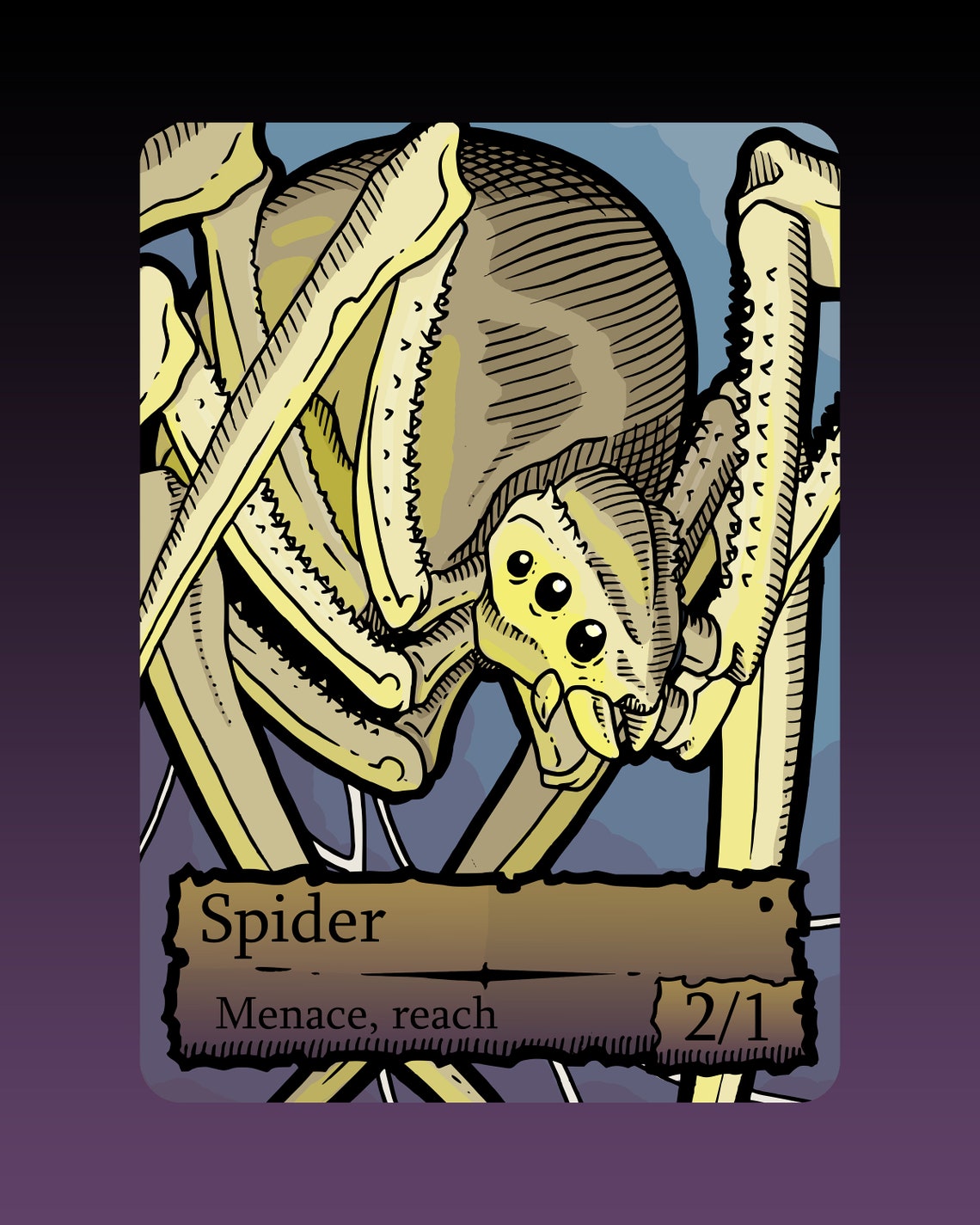 Spider Token Custom MTG Magic the Gathering Adventures | Etsy