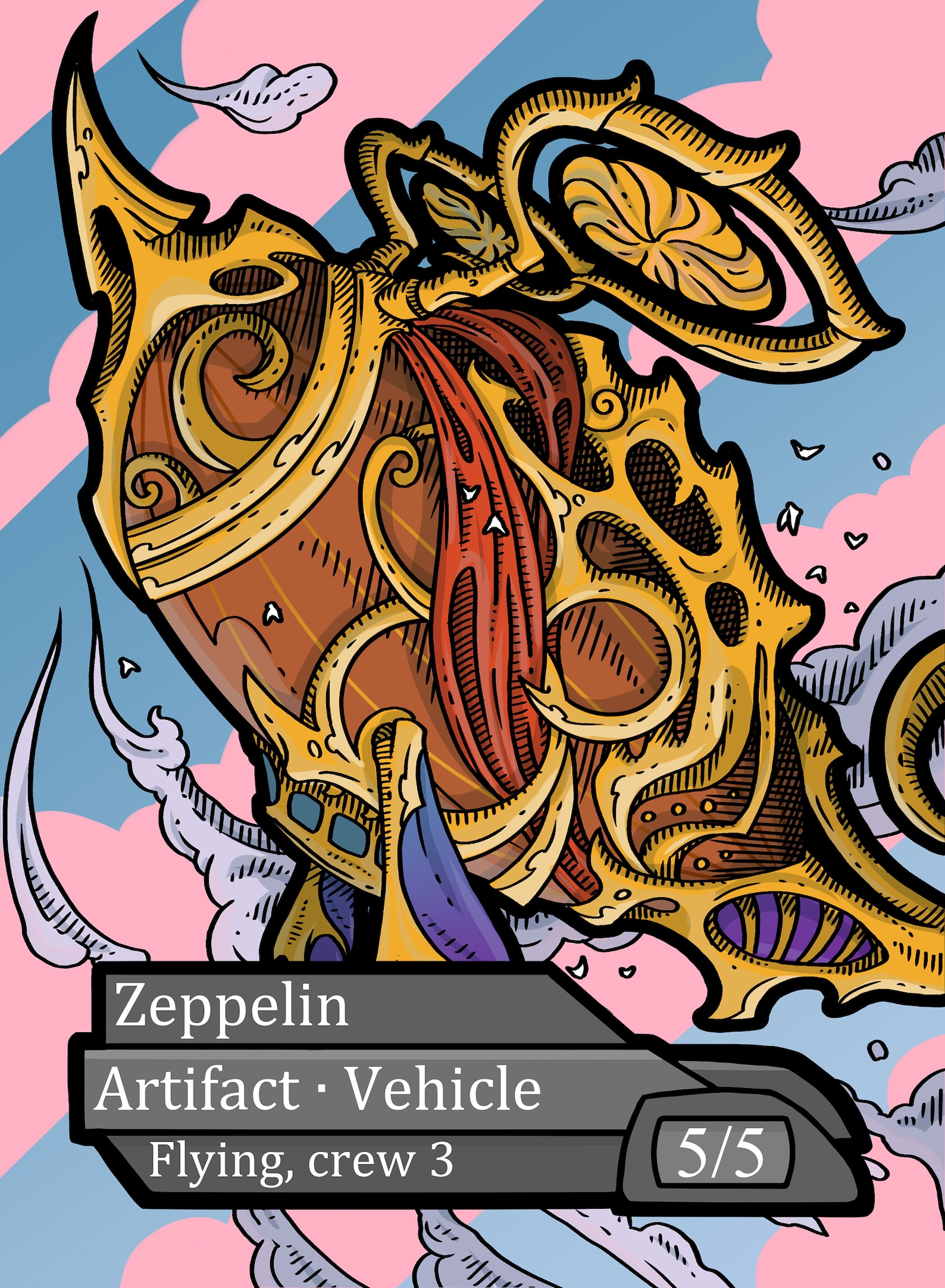 Zeppelin Token Custom Altered MTG Magic the Gathering - Etsy