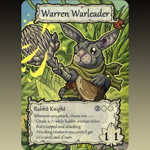 CLEARANCE Warren Warleader Token - Custom MTG Magic the Gathering ...