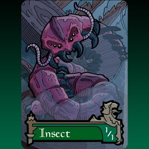 Insect Token - Custom MTG Magic the Gathering Innistrad Fantasy Board ...