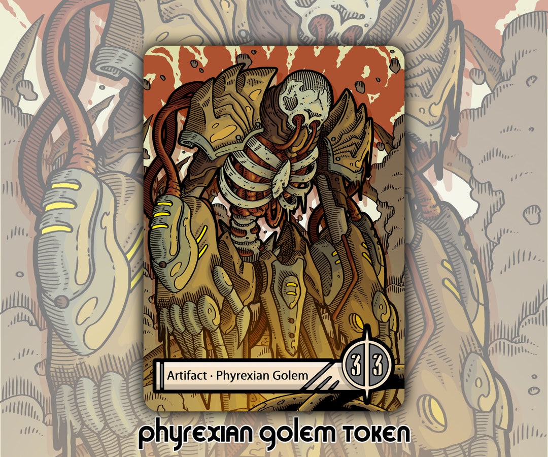 Phyrexian Golem Token - Custom Altered MTG Magic Gathering Fantasy ...