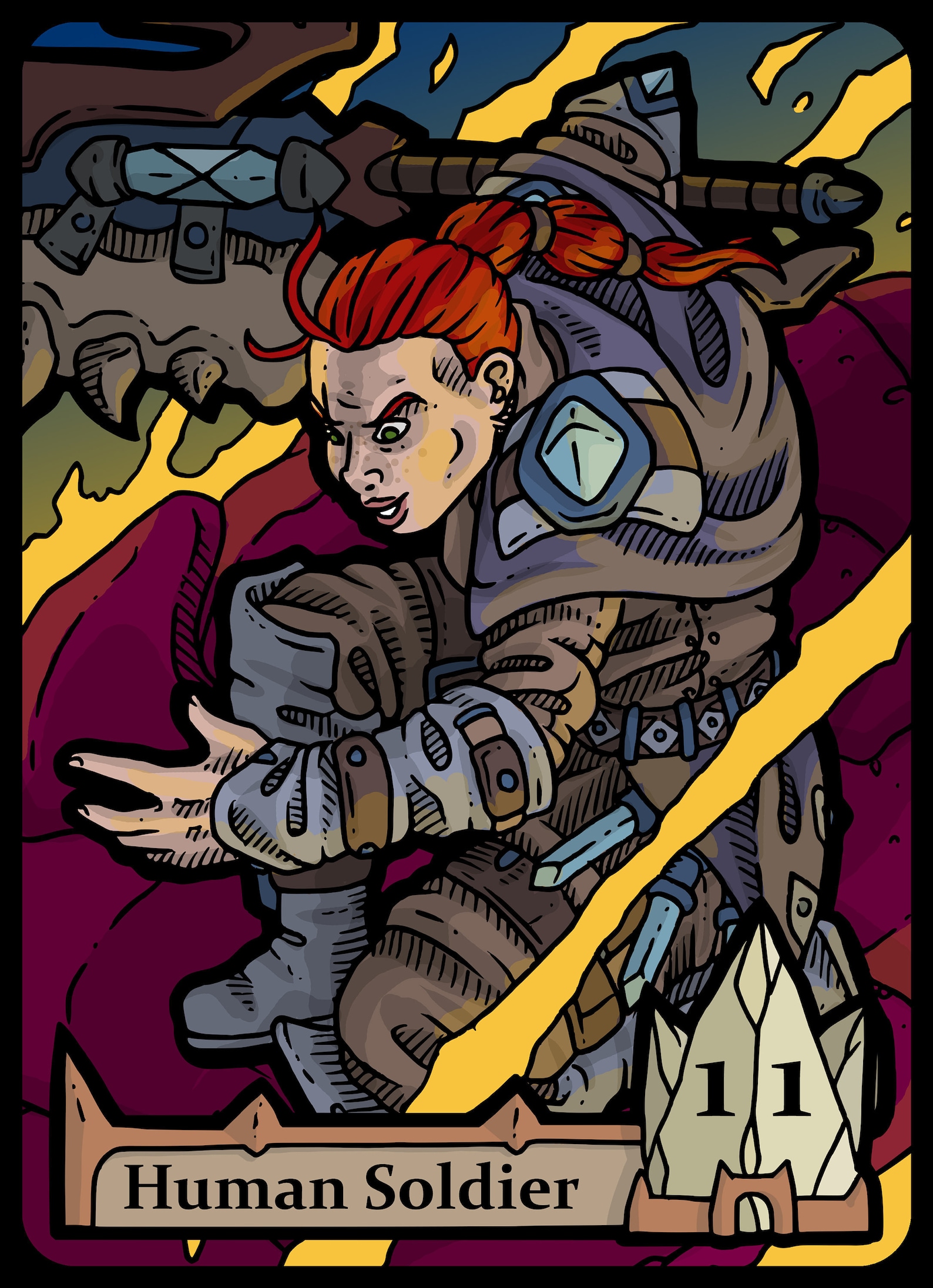 CLEARANCE Human Soldier Token Custom Altered MTG Magic the | Etsy