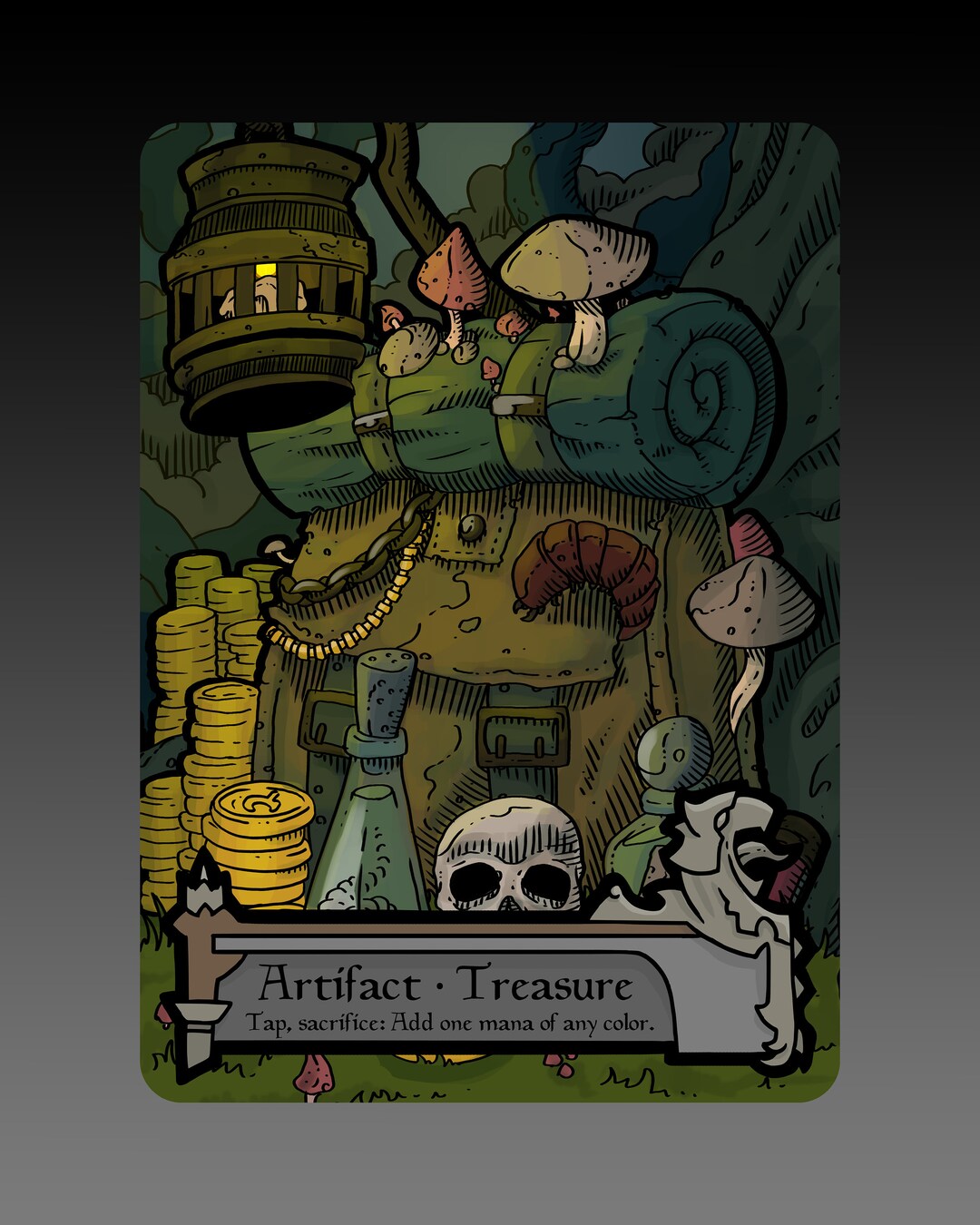 Treasure Token Custom MTG Magic the Gathering Innistrad Fantasy Board ...