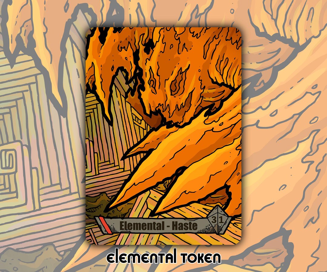 CLEARANCE Elemental - Custom Token for Magic the Gathering - Zendikar ...