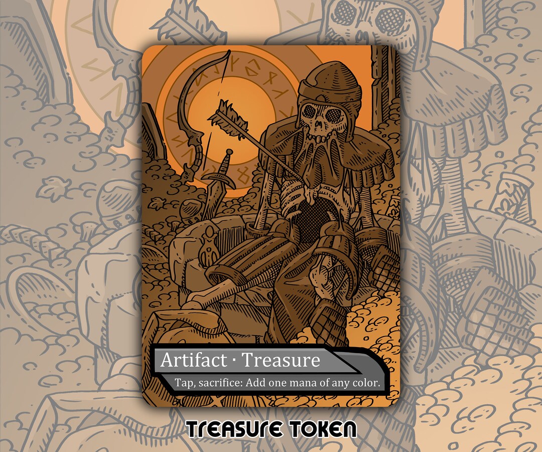 Treasure Token - Custom Altered MTG Magic the Gathering Fantasy Board ...