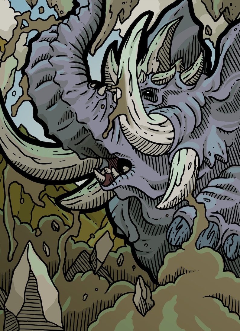 Elephant Token Custom MTG Magic the Gathering Fantasy Board - Etsy