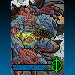 Phyrexian Myr Token Custom Altered MTG Magic the Gathering Fantasy ...
